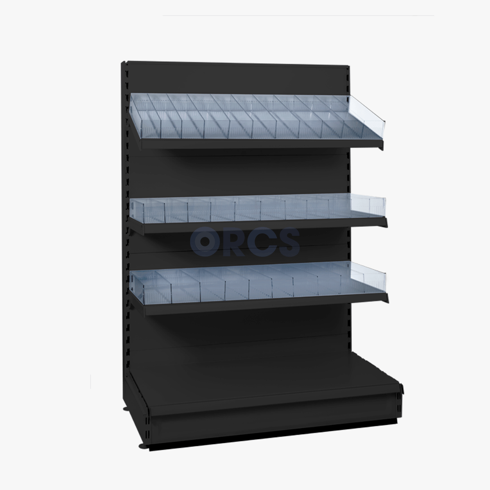 Winkelstelling, de kopstelling RAL9005 - RCS Winkelinrichting